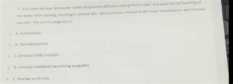 Rheumatology Myalgias Myositis Msk 082 Flashcards Quizlet