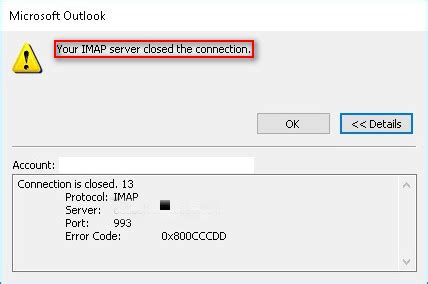Your IMAP Server Closed The Connection Error Code X CCCDD MiniTool