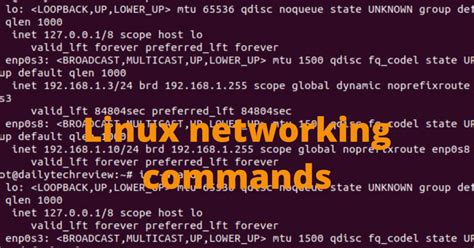 Linux Networking Commands How To Add Change IP Mac Address