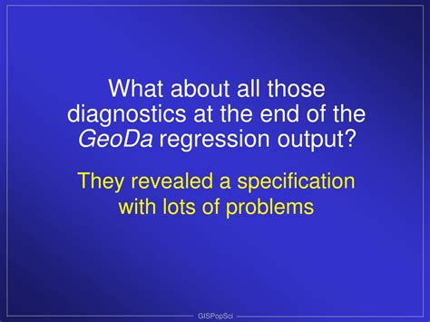 Ppt Advanced Spatial Analysis Spatial Regression Modeling Powerpoint