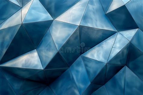 geometric blue polyhedral background stock image image of sleek