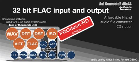 convert 32 bit flac wav aiff [mac windows]
