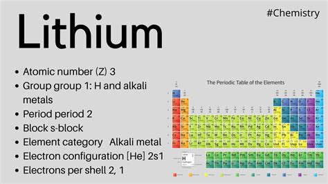 Lithium Is A Chemical Element With The Symbol Li And Atomic Number 3 It Is A Soft Silvery
