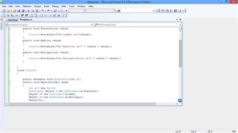 How To Work With Delegates In C Youtube