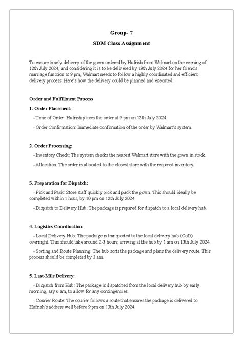 sdm class assignment group 7 sec a group 7 sdm class assignment to