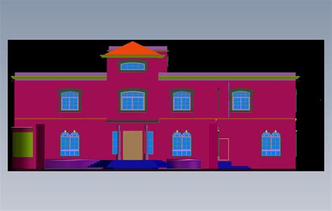别墅模型 AutoCAD 模型图纸免费下载 懒石网