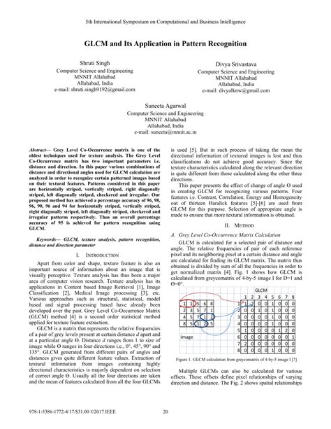 pdf glcm and its application in pattern recognition