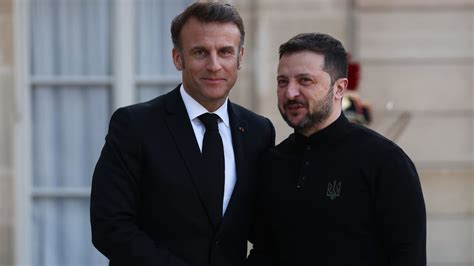 French President Meets Zelenskyy Ahead Of Paris Peace And Security