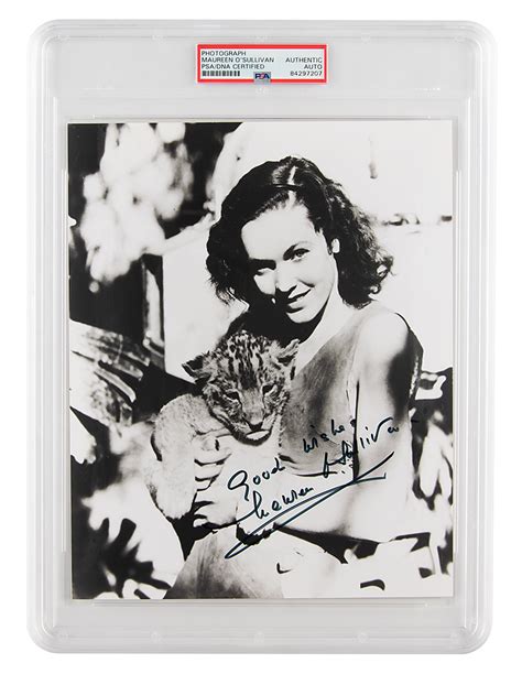 Maureen O Sullivan Signed Photograph Rr Auction