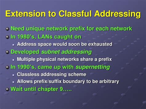 Ppt Classful Internet Addresses Powerpoint Presentation Free