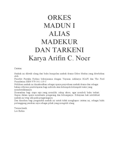 Orkes Madun 1 Pdf