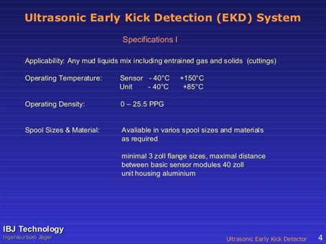 Early Kick Detection Ekd System