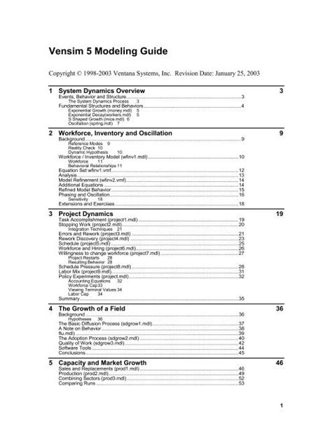 Vensim 5 Modeling Guide