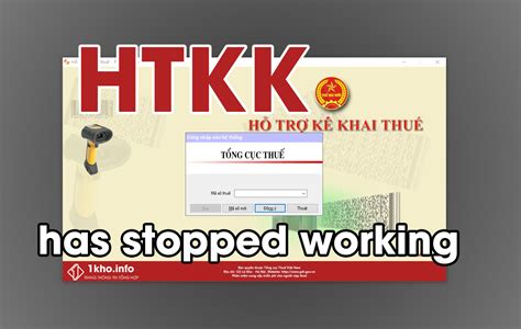 Cách Khắc Phục Lỗi Htkk Has Stopped Working 1kho