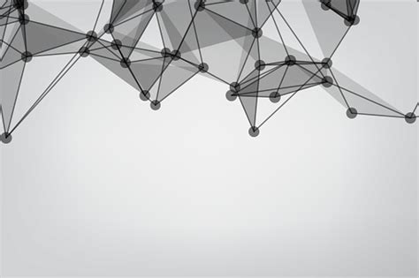 추상 낮은 폴리 라인 메쉬 흰색 점과 선을 연결하는 배경 기술 0명에 대한 스톡 벡터 아트 및 기타 이미지 0명 과학 낮음 Istock