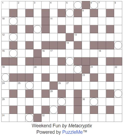 Weekend Fun 1across