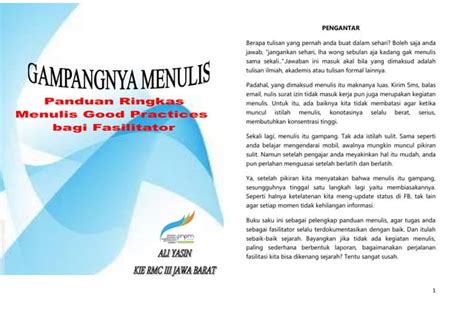 Gampangnya Menulis Panduan Menulis Good Practice Pdf