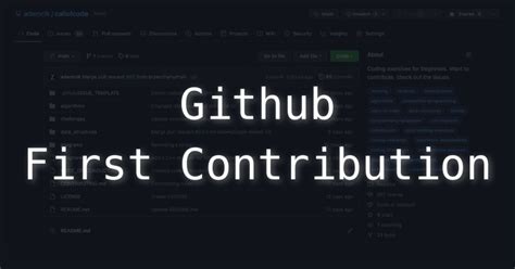 Github Contributions For Beginners Dev Community