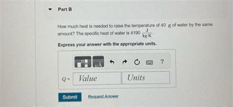 Solved J Of Heat Energy Are Transferred To G Of Chegg