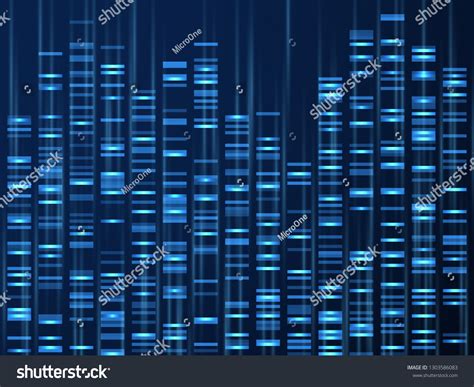 Genomic Data Visualization Dna Genome Sequence เวกเตอร์สต็อก ปลอดค่า