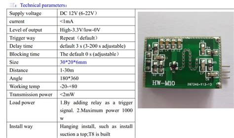 Hw M Microwave Sensor Microwave Radar Module Microwave Temperature Sensor Buy Microwave