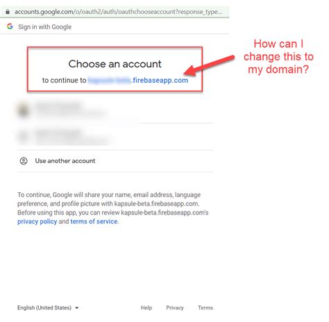 Customizing Google Auth For Firebase With My Domain Info R Firebase