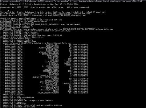 Exfsysdbmsexpfildepasexp Error Duing Expdp Database And Cloud
