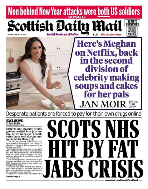 Scotlands Papers Weight Loss Jags And Nhs Pest Control Bill