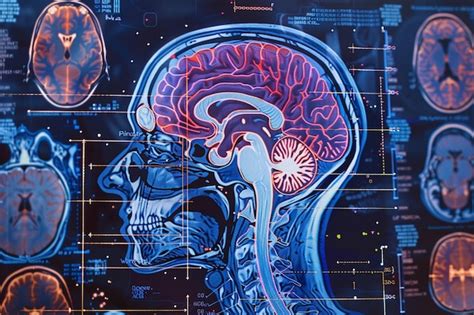 Premium Photo Annotated Diagram Of A Spect Scan Showing Brain Ac Generative Ai