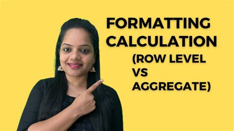 Learn Tableau From A Scratch Formatting Calculation Row Level Vs Aggregate Part 5 Youtube