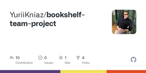 Github Yuriikniazbookshelf Team Project