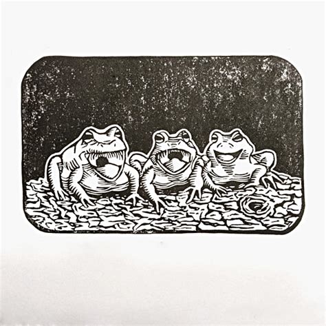 Frog Chorus Rprintmaking