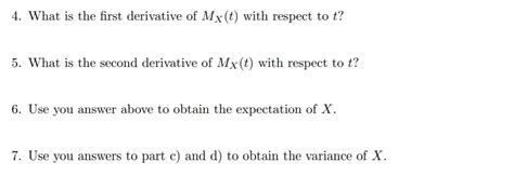 Solved Consider A Random Variable X With The Following Chegg