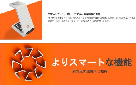 【楽天市場】stmワイヤレス充電器 モバイルスタンド アップルウォッチとの互換性 Airpods Iphone Qi充電 3 In 1同時充電 ブラック 充電器パッド：dodonpa