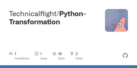 Github Technicalflight Python Transformation