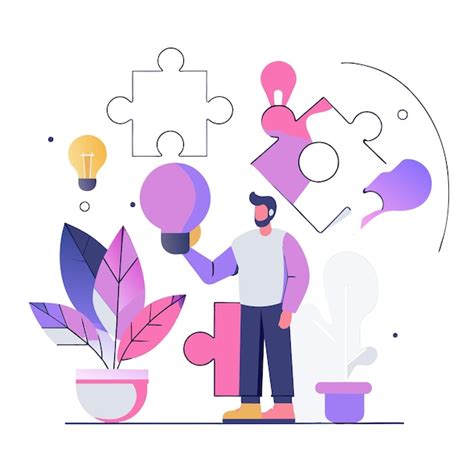 Problem Solving Skill Think Solution Creativity Premium Ai Generated Vector