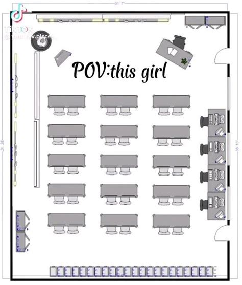 Floor Plan Drawing With POV This Girl Text