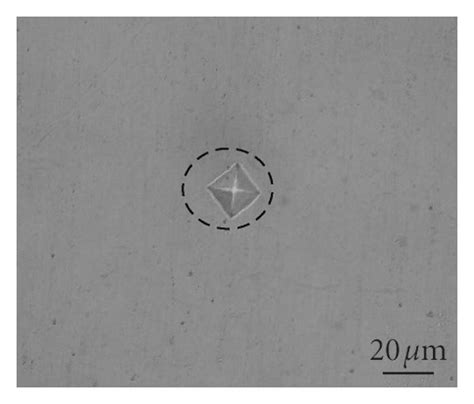 Microhardness Indentation A Base Material Area B Al Cu Interface Download Scientific