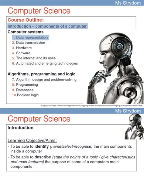 1 intro main components of a computer pdf central processing unit