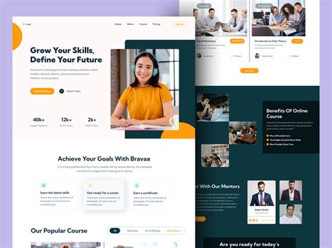 e learning website designs themes templates and downloadable graphic