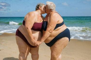 Similar Art To Older Woman And Young Red Head Lesbians Kissing