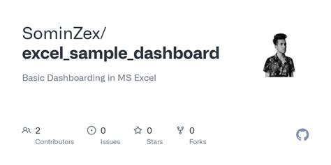 Github Sominzex Excel Sample Dashboard Basic Dashboarding In Ms Excel
