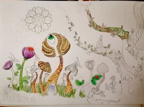 Some progress on my current piece thräere is A second page GAG