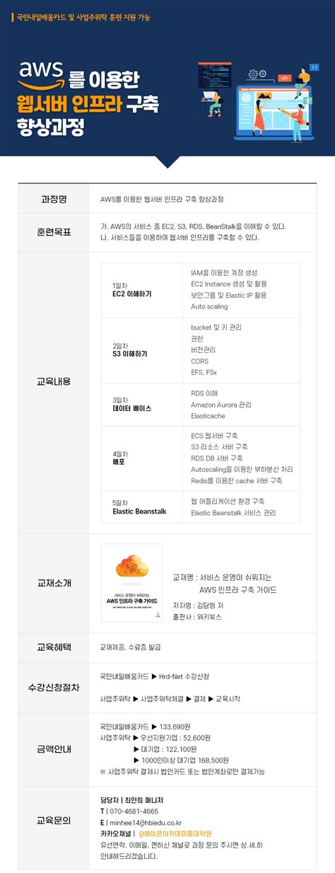 Okky 주말 재직자교육 231014 Aws를 이용한 웹서버 인프라 구축 향상과정