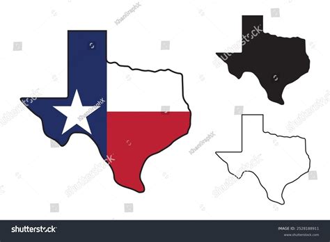Texas Map Vector Art Design Illustration Stock Vector Royalty Free 2528188911 Shutterstock
