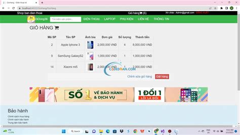 Free Code Mvc Quản Lý Bán điện Thoại Csdl Sql Sever Sàn Giao Dịch Source Code Chia Sẻ