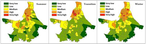 Ward Wise Spatial Variability Of Classified Lst In The Different