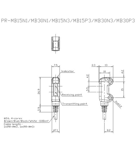 Keyence Pr Mb15n3内蔵ミニチュア光電センサーpr Mb15n1新品オリジナル
