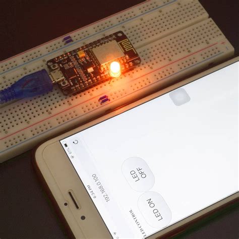 Turn Onoff Led Via Web Server Using Nodemcu Rees52