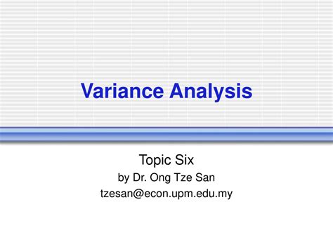 PPT Variance Analysis PowerPoint Presentation Free Download ID 9572581